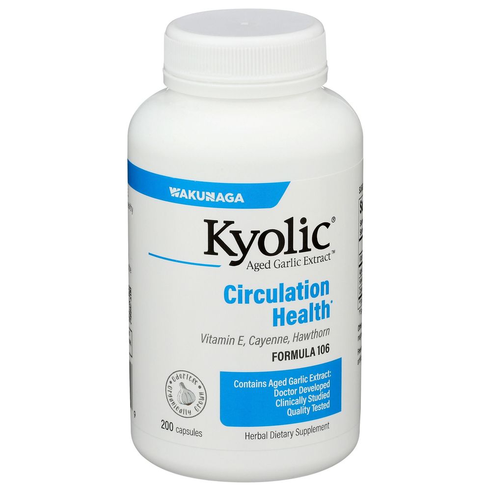 Kyolic Aged Garlic Extract Formula 106 Circulation Health Dietary ...