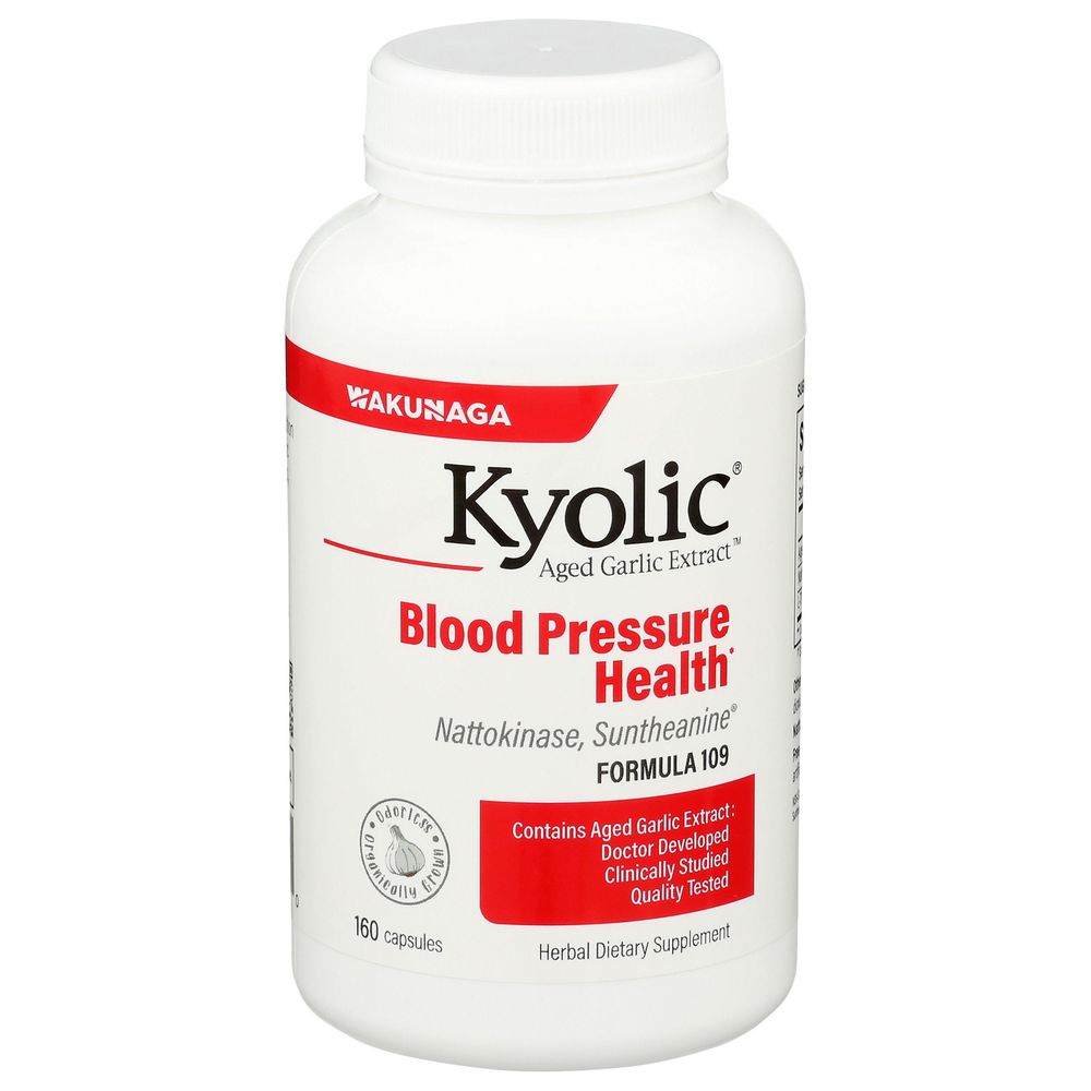 Kyolic Aged Garlic Extract Formula 109 Blood Pressure Health Dietary ...