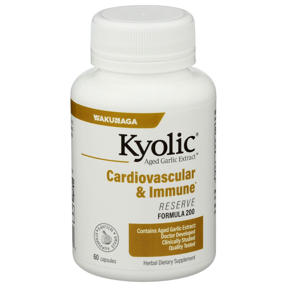 Kyolic Aged Garlic Extract Cardiovascular and Immune Reserve Formula ...