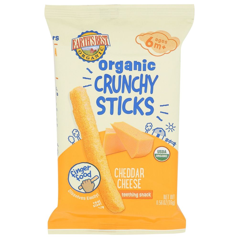 Earths Best Organic Cheddar Cheese Crunchy Sticks | FoodServiceDirect