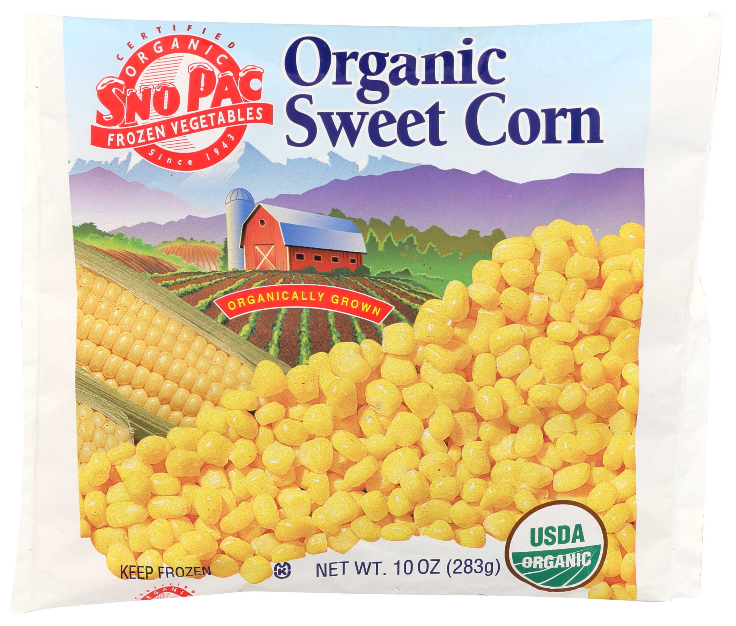 Sno Pac Organic Whole Kernel Sweet Corn Case | FoodServiceDirect