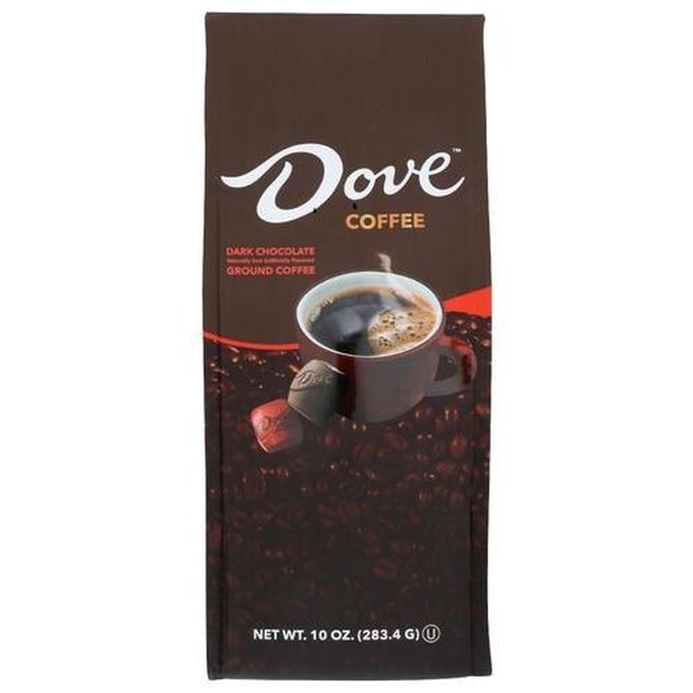 Mars Dove Dark Chocolate Ground Coffee, 10 Ounce -- 6 per case