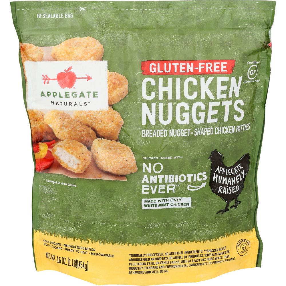 Applegate Naturals Gluten-Free Chicken Nuggets, 16 Ounce -- 6 per case