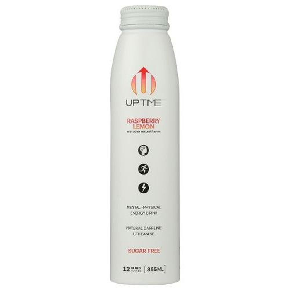 Uptime Raspberry Lemon Zero Sugar Energy Drink, 12 Fluid Ounce -- 12 ...
