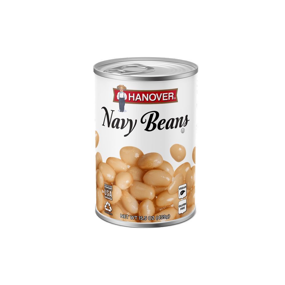 Hanover Navy Beans, 15.5 Ounce -- 24 per case