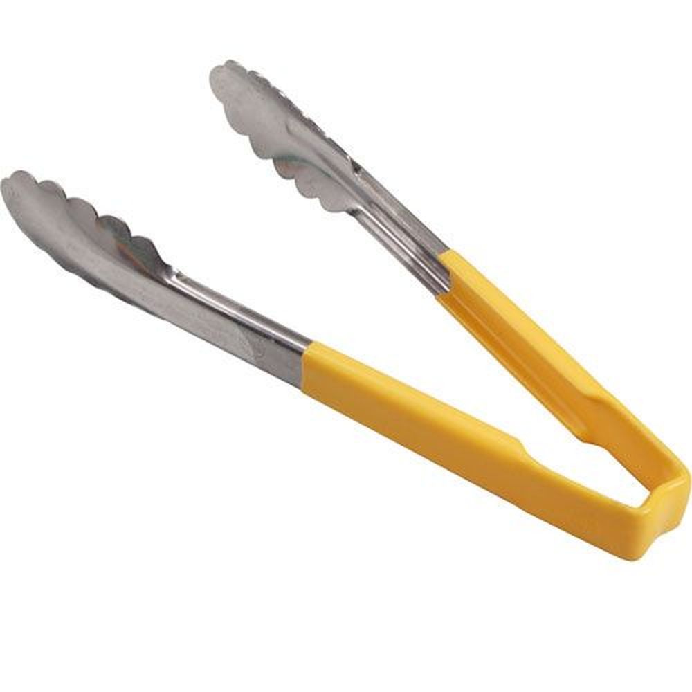 Vollrath 4780950 Stainless Steel Antimicrobial One Piece Scalloped Tong ...