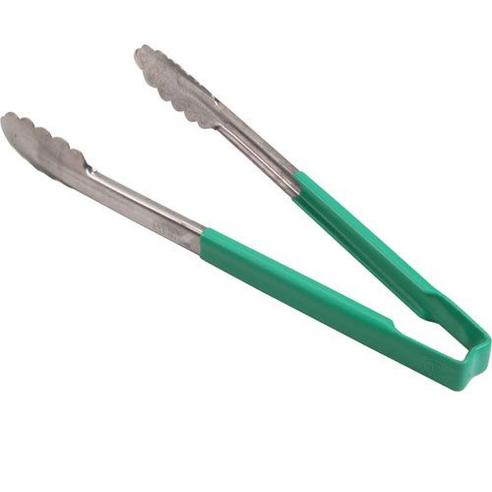 Vollrath 4781270 Stainless Steel Antimicrobial One Piece Scalloped Tong ...