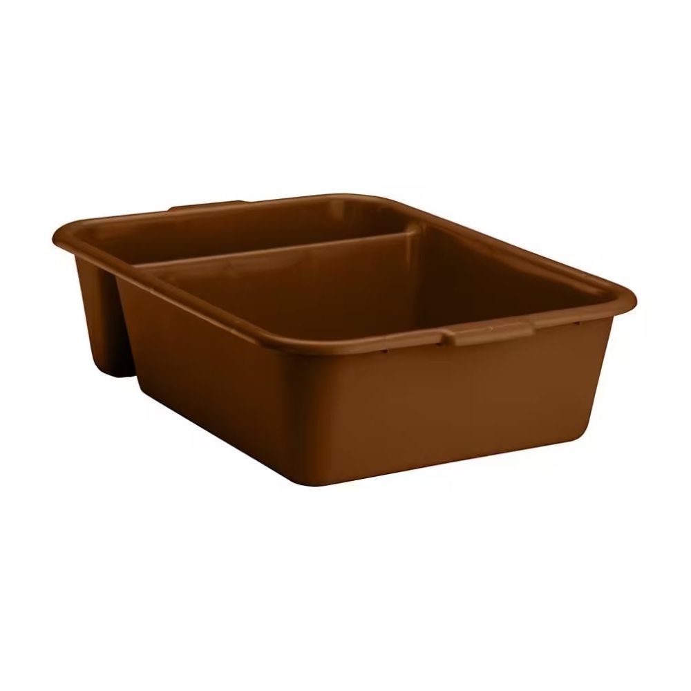Vollrath 1721-01 Traex Chocolate 2 Compartment Bus Box, 22.875 x 17.75 ...