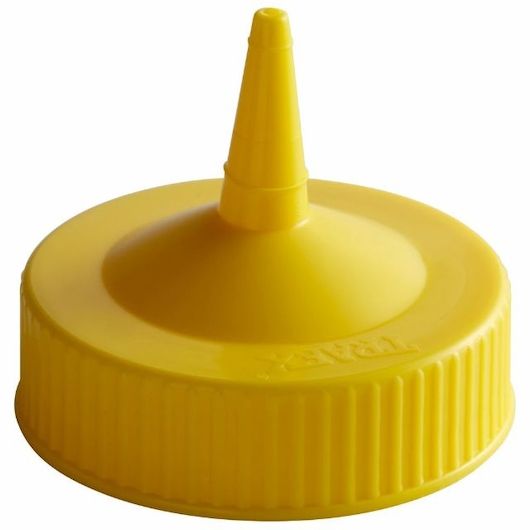 Traex Yellow Lid Widemouth Squeeze Dispenser Cap -- 12 per case ...