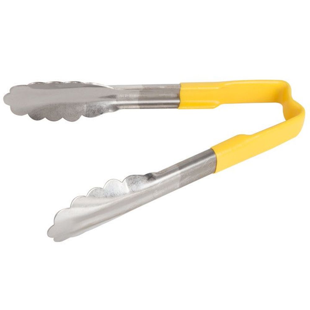 Vollrath 4780650 Stainless Steel Antimicrobial One Piece Scalloped Tong ...