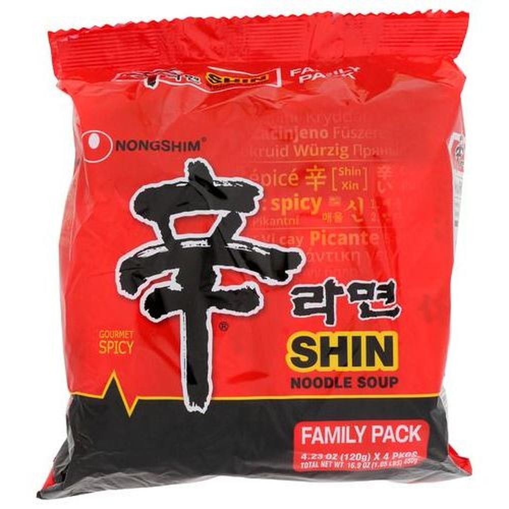 Nong Shim Gourmet Spicy Shin Noodle Soup, 16.9 Ounce -- 4 per case ...