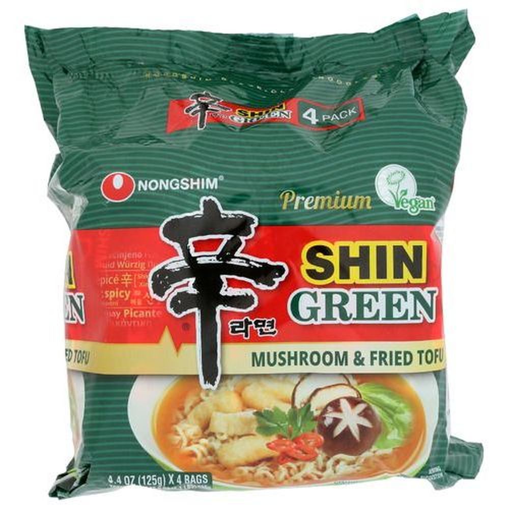 Nong Shim Shin Green Ramyun Noodles, 17.6 Ounce -- 4 per case