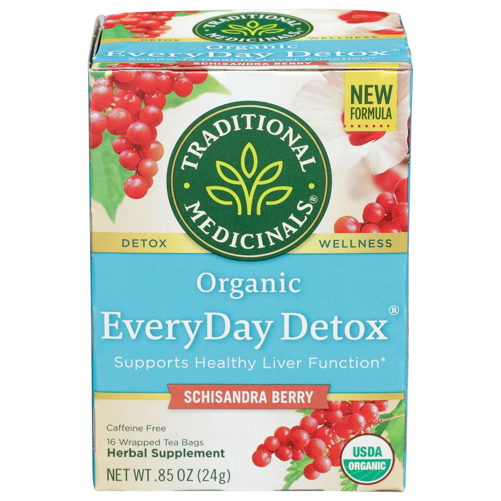 Traditional Medicinals Organic Everyday Detox Herbal Tea, 16 tea bags ...