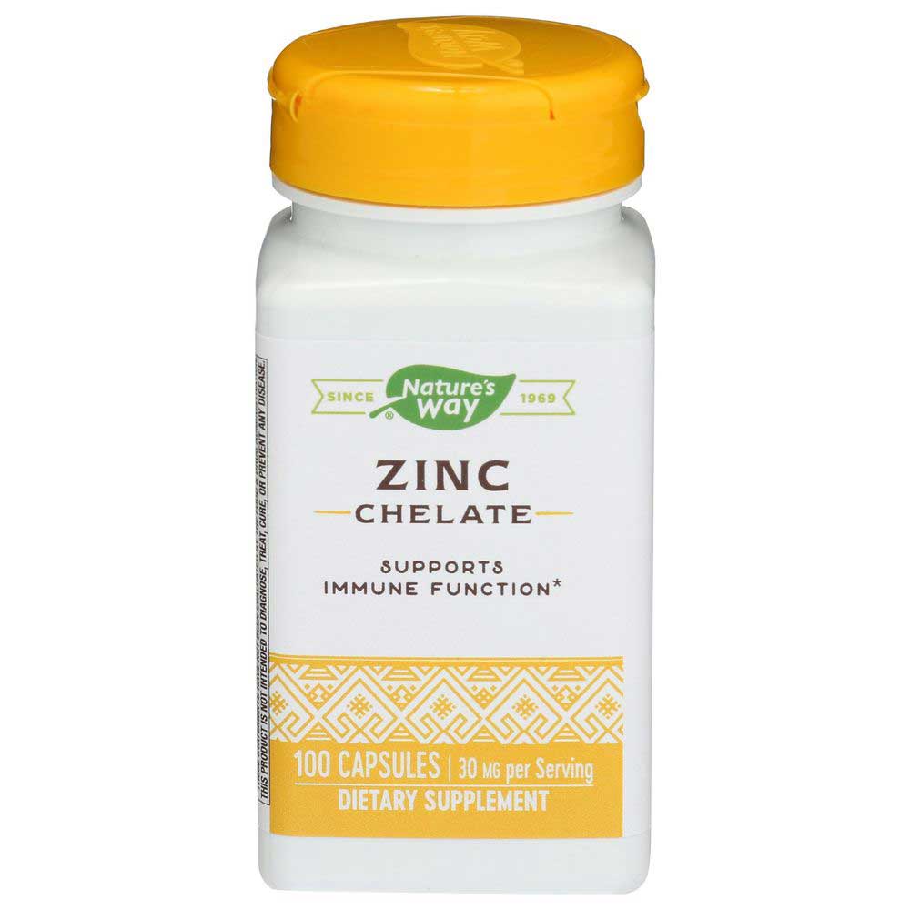 Natures Way Zinc Chelate 30mg Capsule - 100 count per pack ...