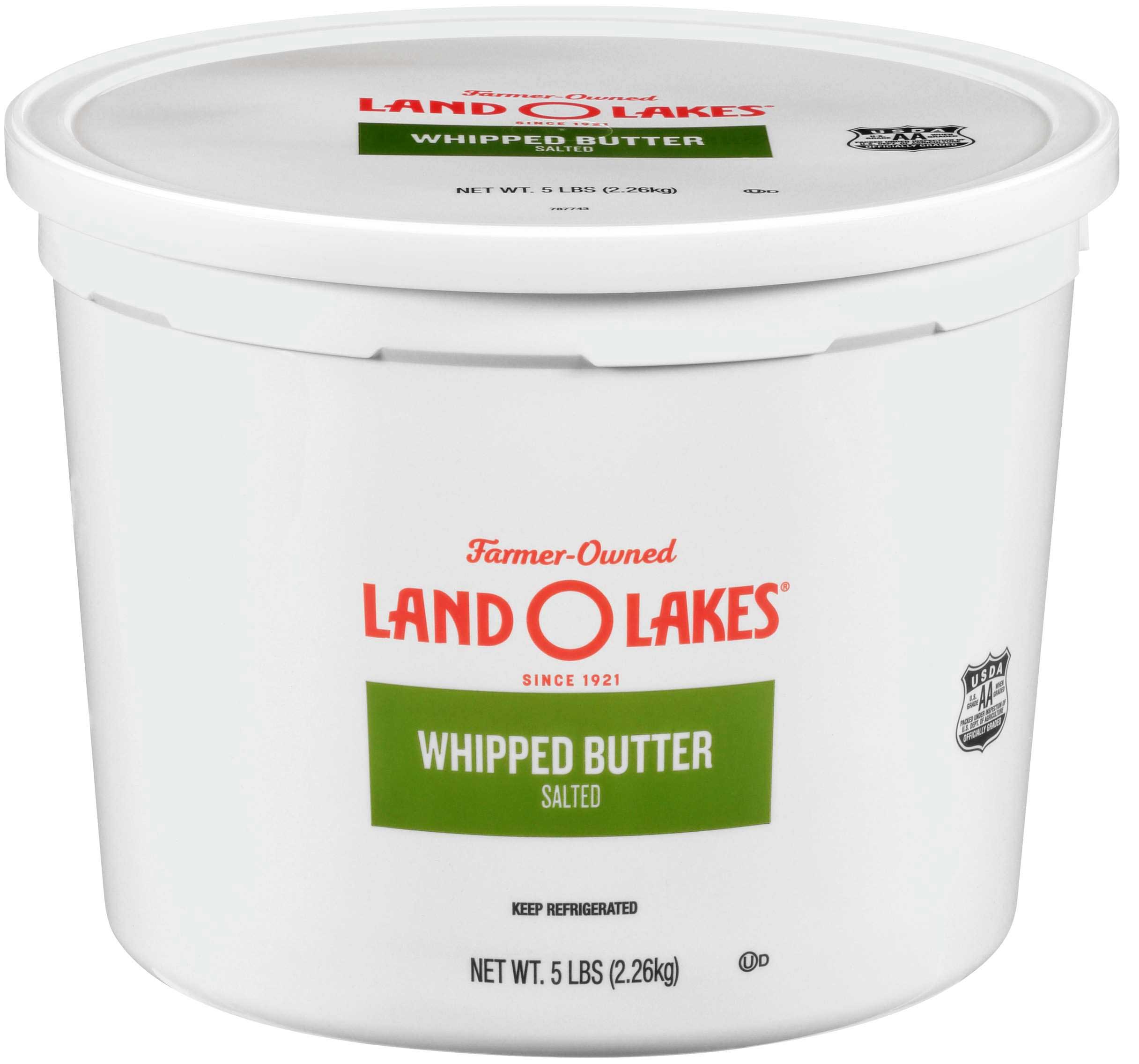 Land O Lakes Salted Whipped Butter, 5 Pound