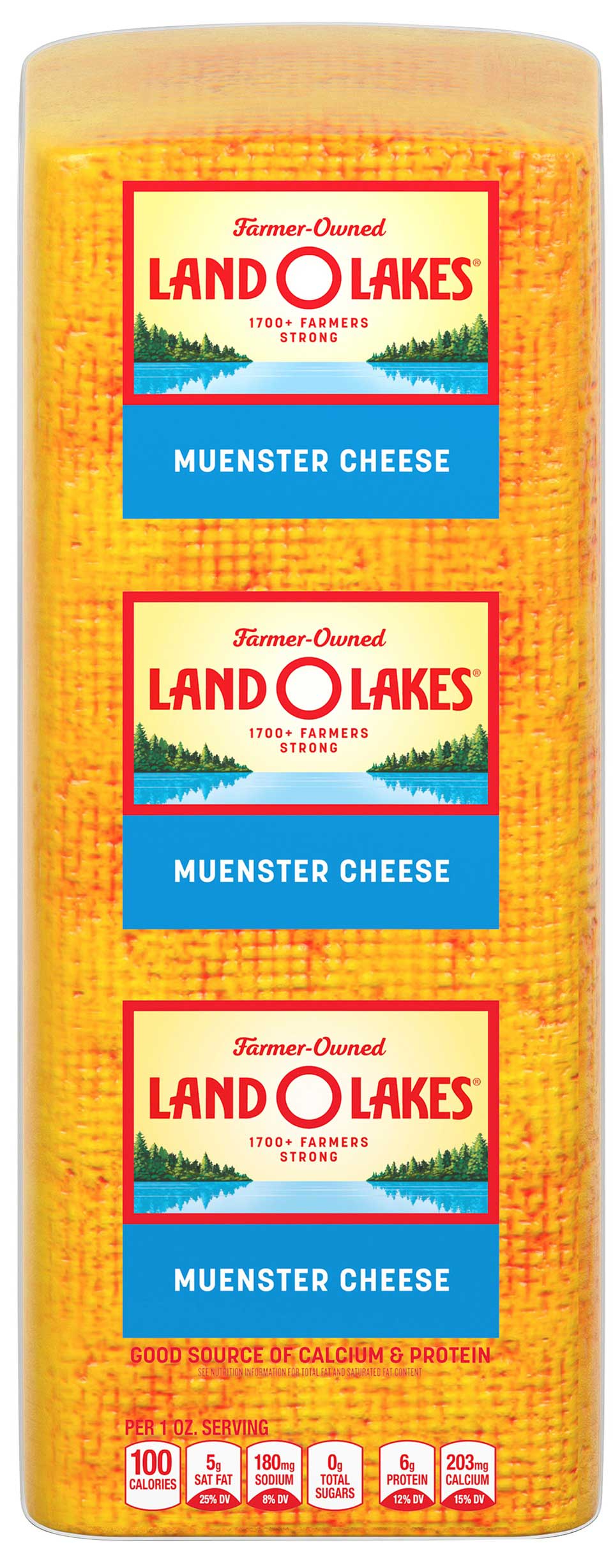 Land O Lakes Muenster Deli Cheese Loaf Case | FoodServiceDirect