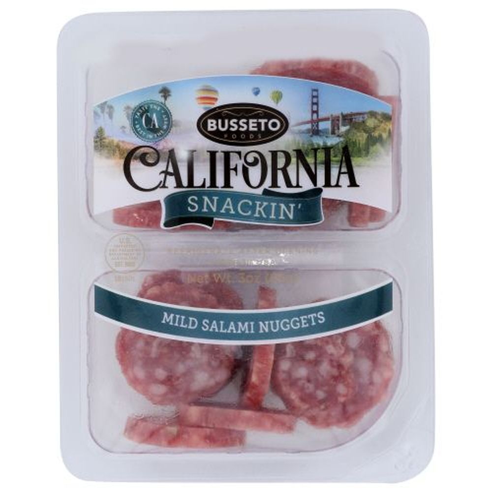 Busseto Plain Salami Nuggets, 3 Ounce -- 16 per case