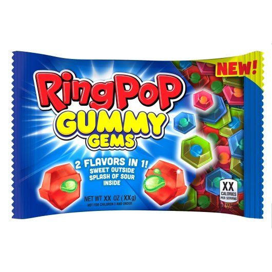 Topps Ring Pop Gummy Gems Candy -- 160 per case.
