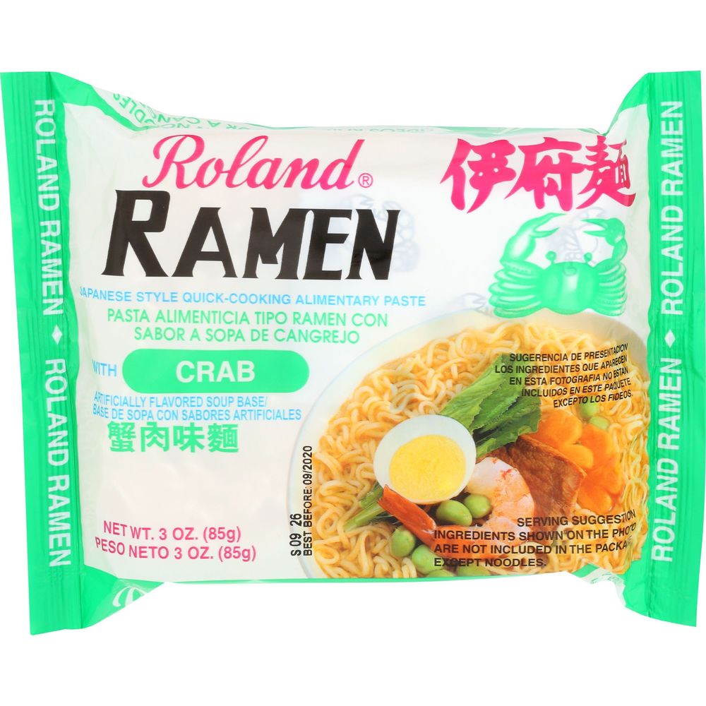Roland Crab Flavor Ramen, 3.05 Ounce -- 30 per case