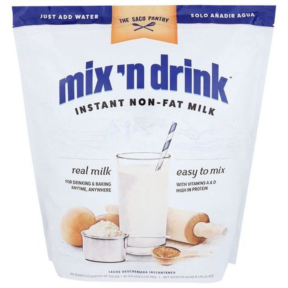 Mixn Drink Instant Non Fat Dry Milk, 40 Quart -- 3 per case