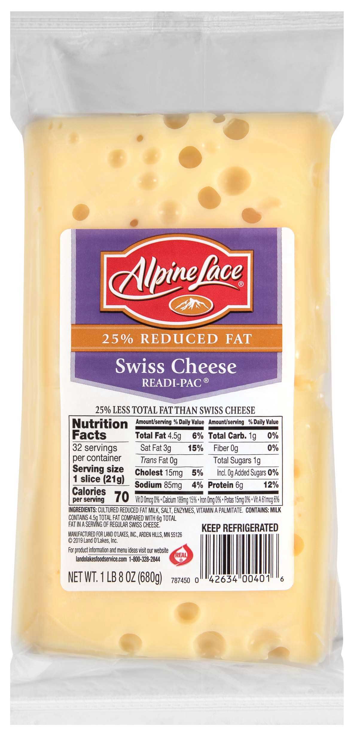 Land O Lakes Alpine Lace Swiss Cheese Slice Case | FoodServiceDirect