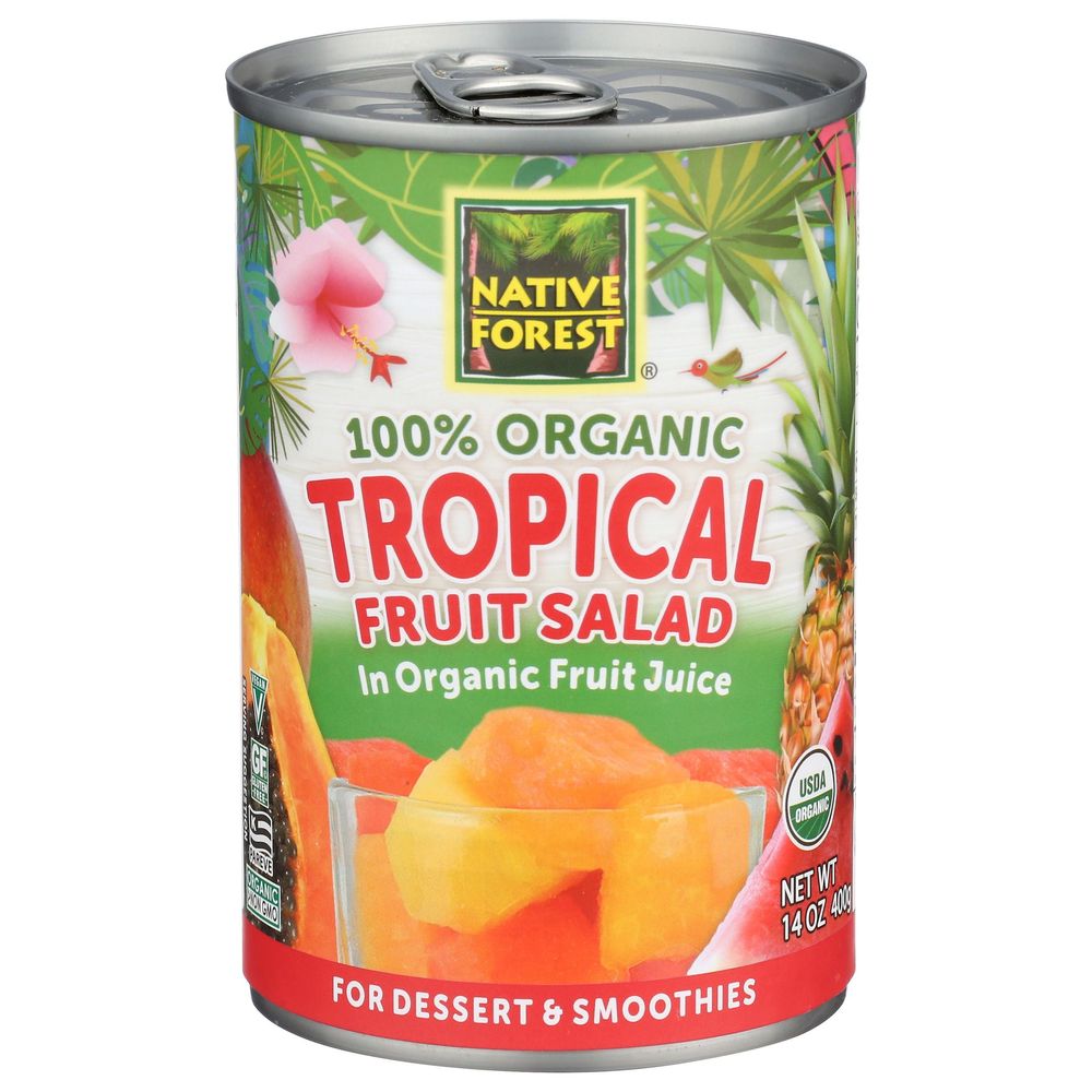 Native Forest 100 Percent Organic Tropical Fruit Salad in Fruit Juice ...