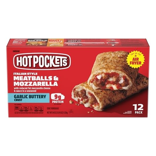Hot Pockets 4.5 Ounce Meatball and Mozzarella, 12 count per pack -- 4 ...