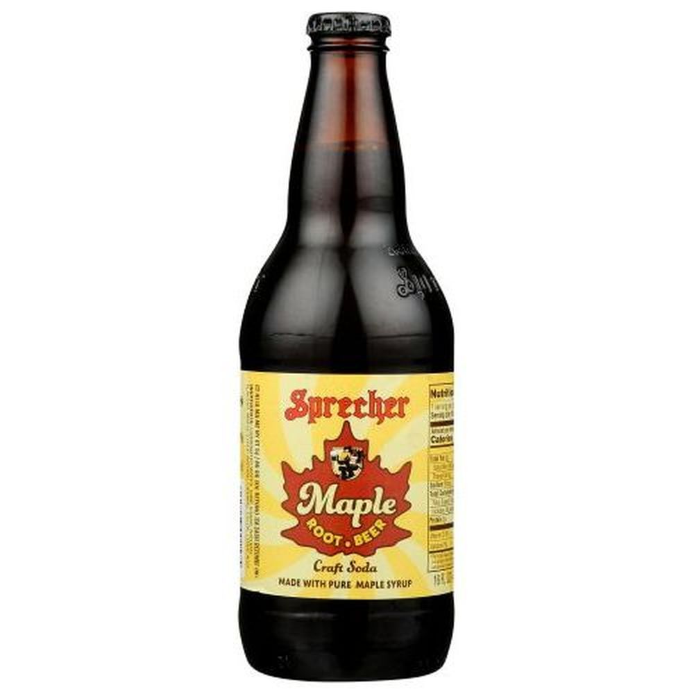 Sprecher Maple Root Beer Soda, 16 Fluid Ounce -- 24 per case