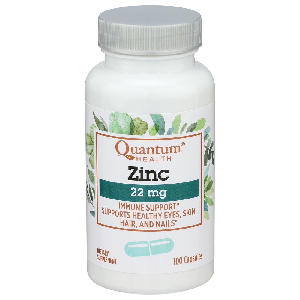 Quantum Health 22 Mg Zinc Immune Support Capsules, 100 count