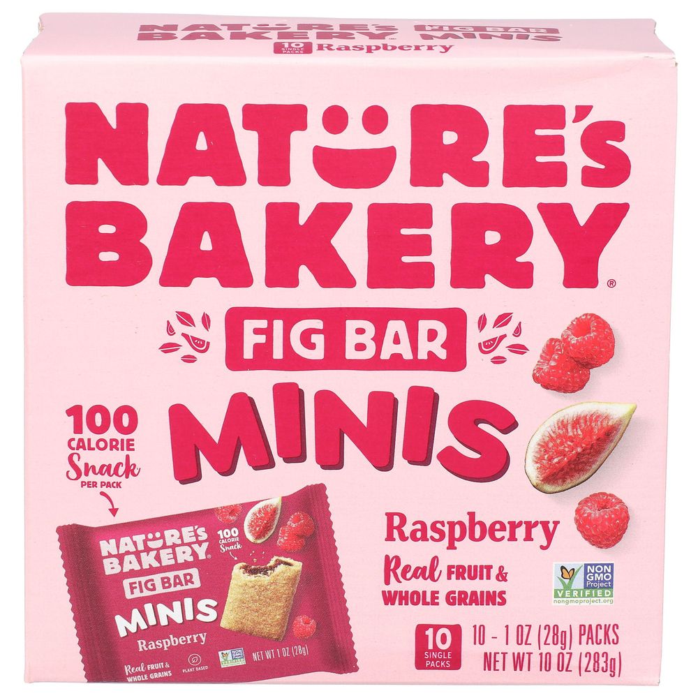 Natures Bakery Minis Raspberry Fig Bar, 10 Ounce -- 6 per case ...