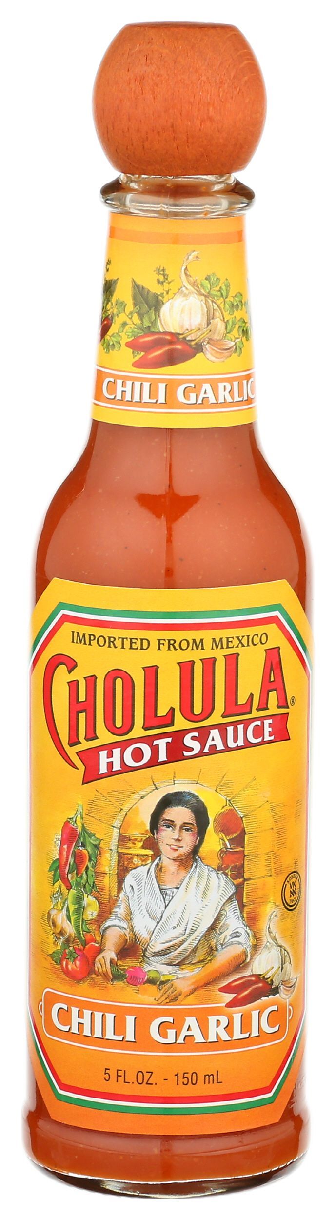 Cholula Chili Garlic Hot Sauce, 5 Ounce -- 6 per case