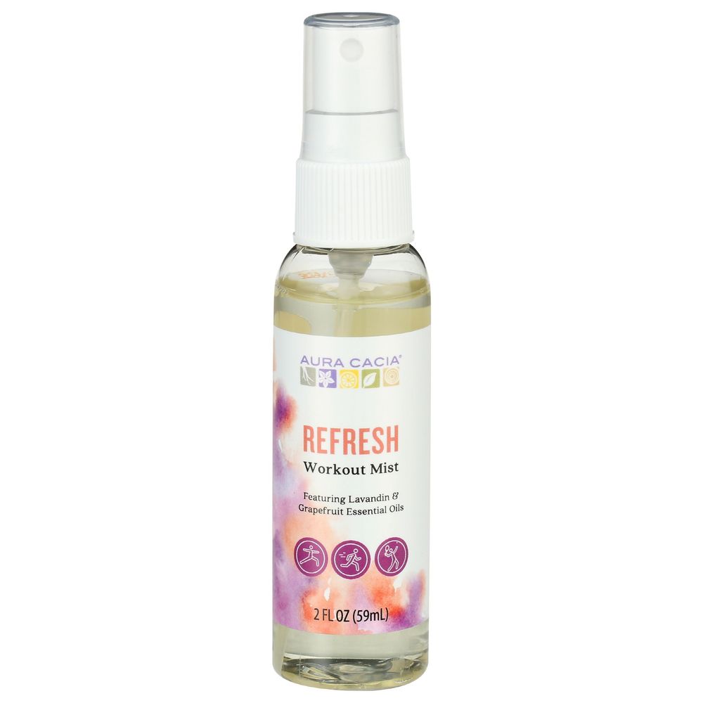 Aura Cacia Refresh Workout Mist, 2 Fluid Ounce