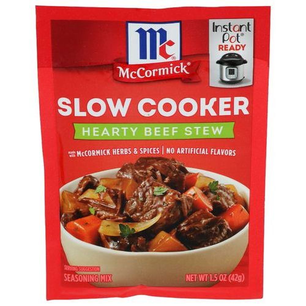 McCormick Slow Cooker Hearty Beef Stew Seasoning Mix, 1.5 Ounce -- 12 ...