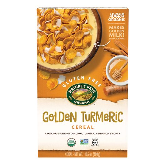 Natures Path Golden Turmeric Flakes Cereal, 10.6 Ounce -- 6 per case.
