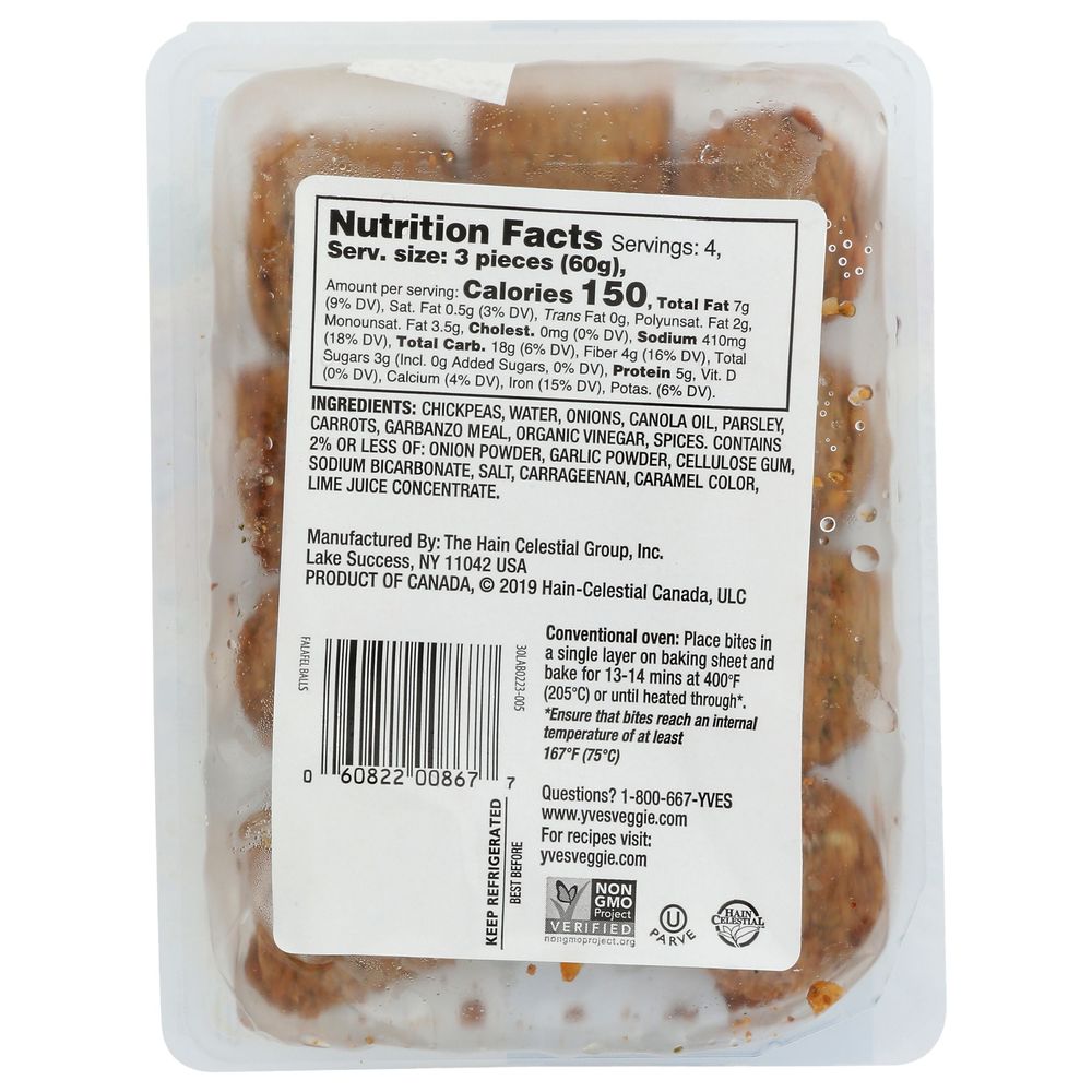 how to cook yves falafel balls