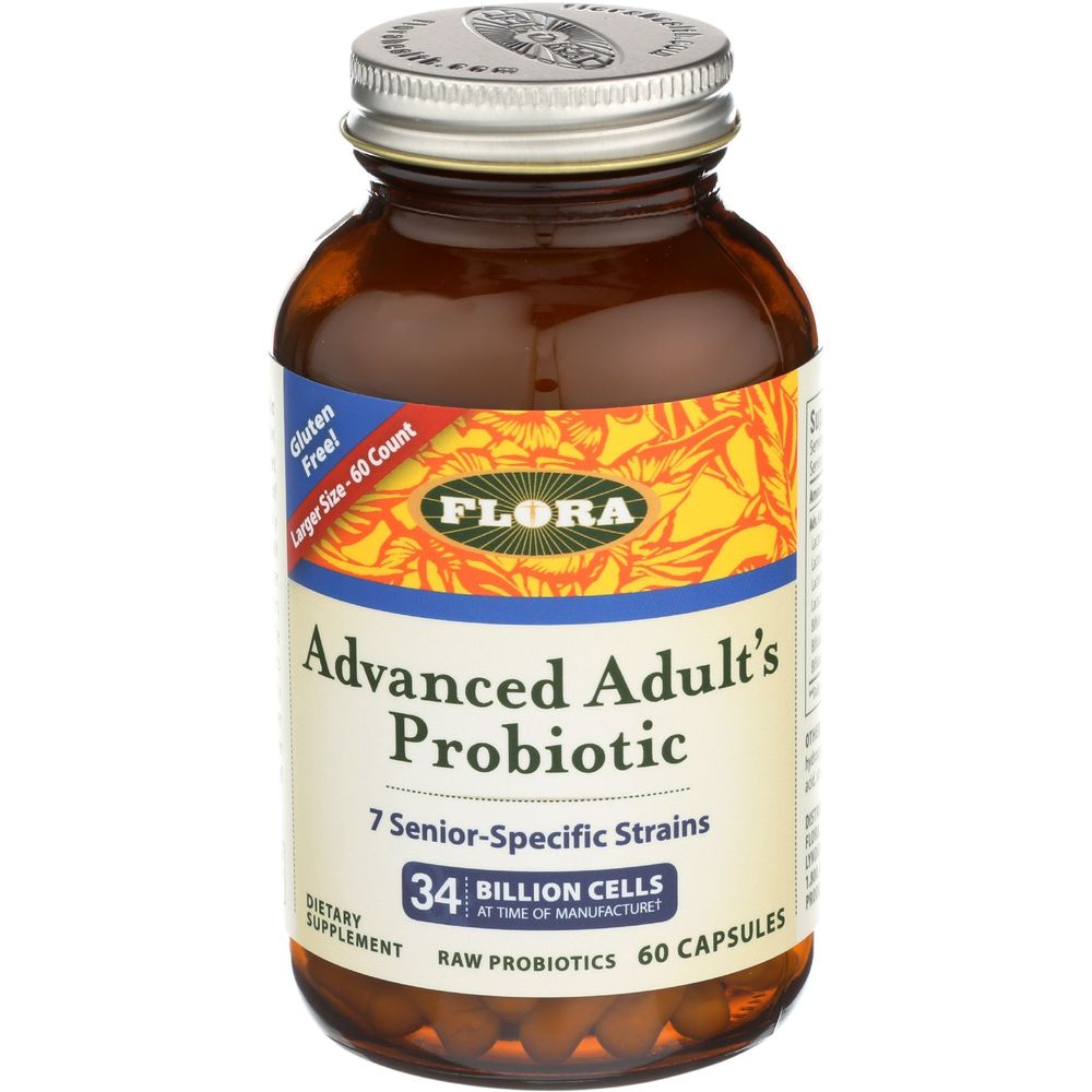 Flora Advanced Adult Probiotic Capsules, 60 count