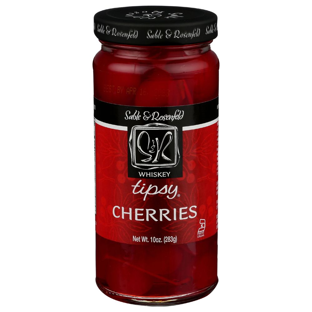 Sable and Rosenfeld Tipsy Whiskey Cherries, 10 Ounce -- 6 per case