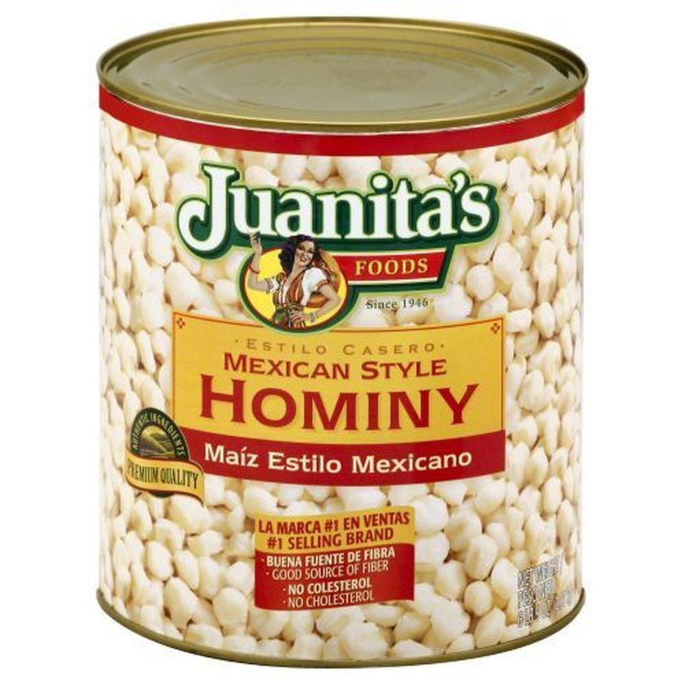 Juanitas Mexican Style Hominy, 110 Ounce -- 6 per case