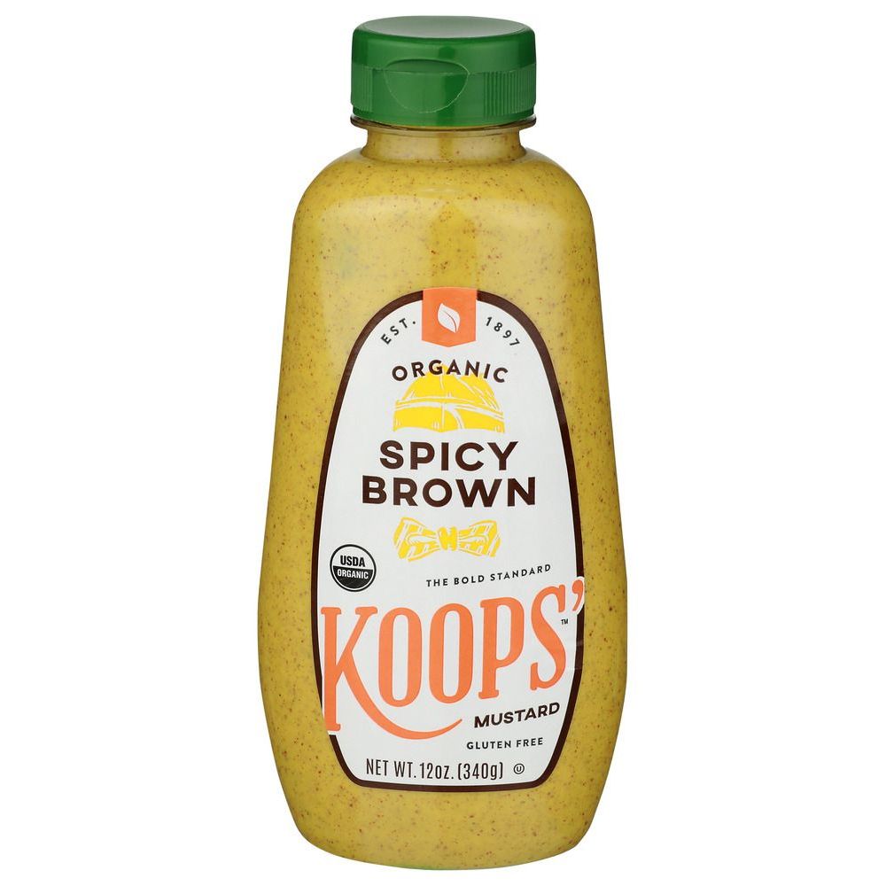 Koops Spicy Brown Mustard, 12 Ounce -- 12 per case
