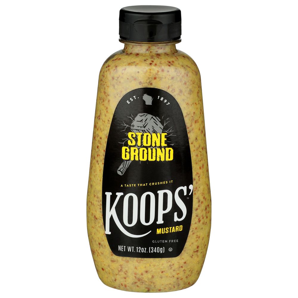 Koops Stone Ground Mustard, 12 Ounce -- 12 per case