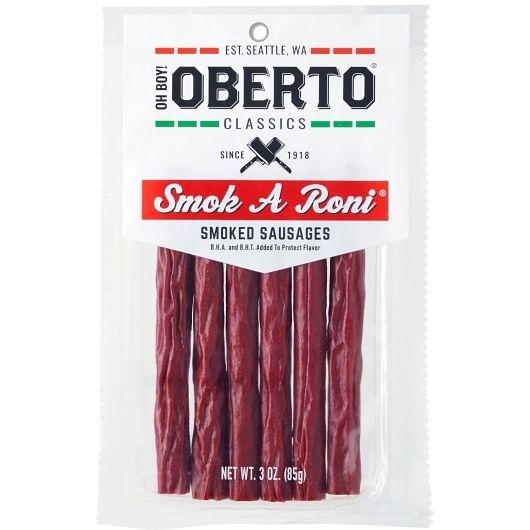 Oberto Mixed Cocktail Pep/Smok A Roni Smoked Sausage Sticks - Display ...