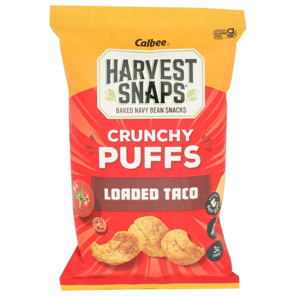 Harvest Snaps Loaded Taco Crunchy Puffs, 4.2 Ounce -- 6 per case