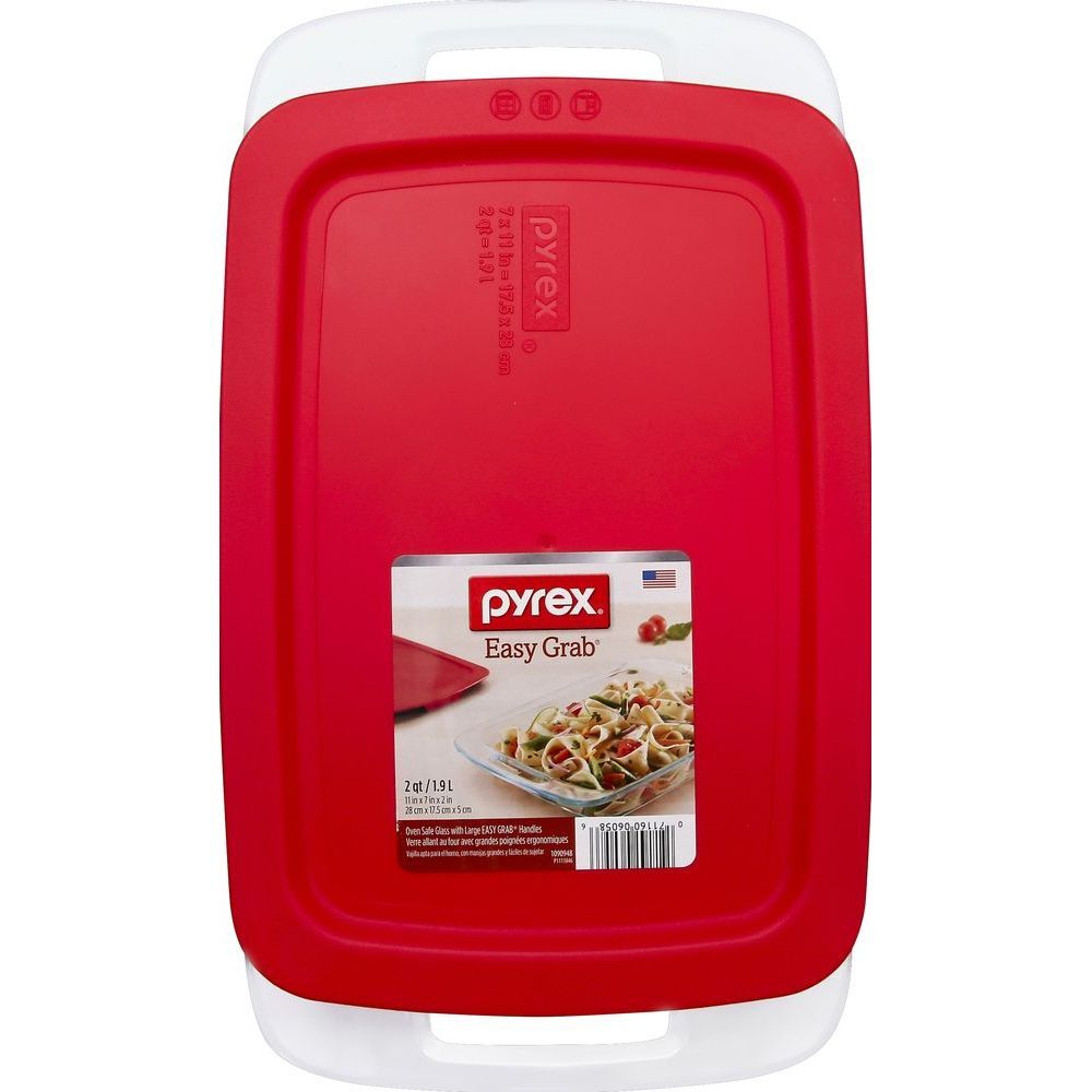 Pyrex Glass Baking Dish, 11 x 7 x 2 inch -- 3 per case