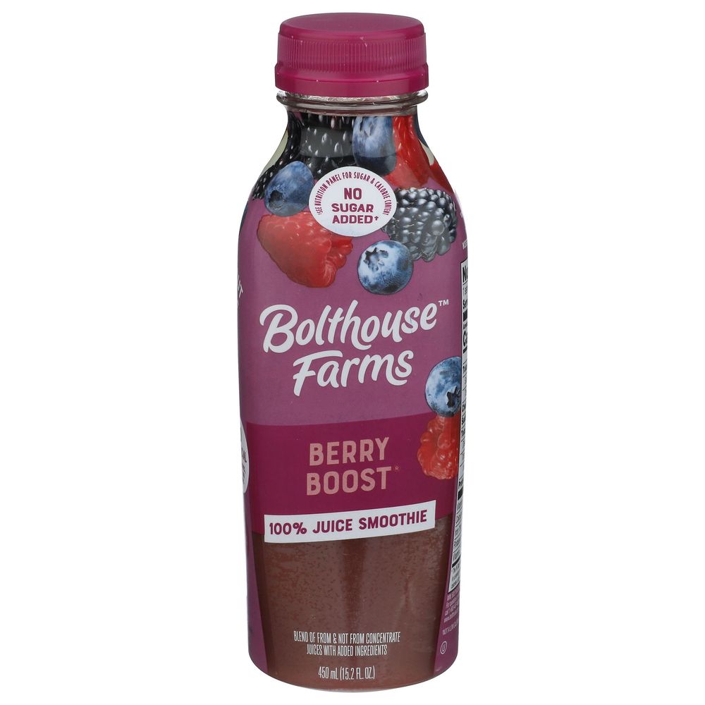 Bolthouse Farms Juice Berry Boost Fruit Smoothie, 15.2 Fluid Ounce -- 6 ...