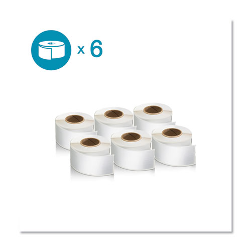 Dymo LabelWriter White 1-Up File Folder Label, 130 labels per roll -- 6 ...