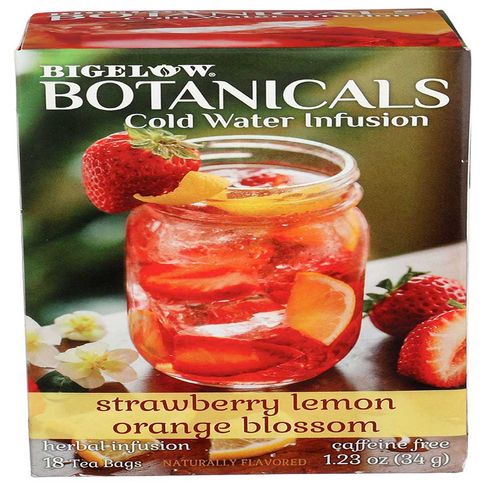 Bigelow Strawberry Lemon Orange Blossom Cold Water Infusion, 1.23 Ounce ...