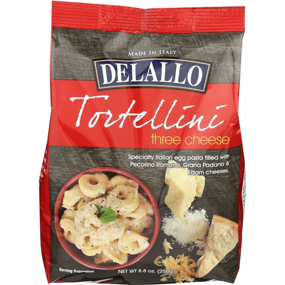 Delallo 3 Cheese Tortellini Pasta, 8.8 Ounce -- 12 per case