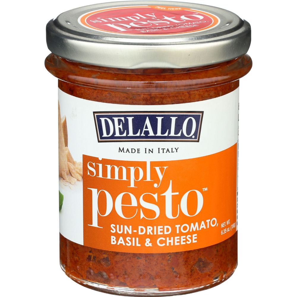 Delallo Sun Dried Tomatoes Pesto with Basil and Cheese, 6.35 Ounce -- 6 ...