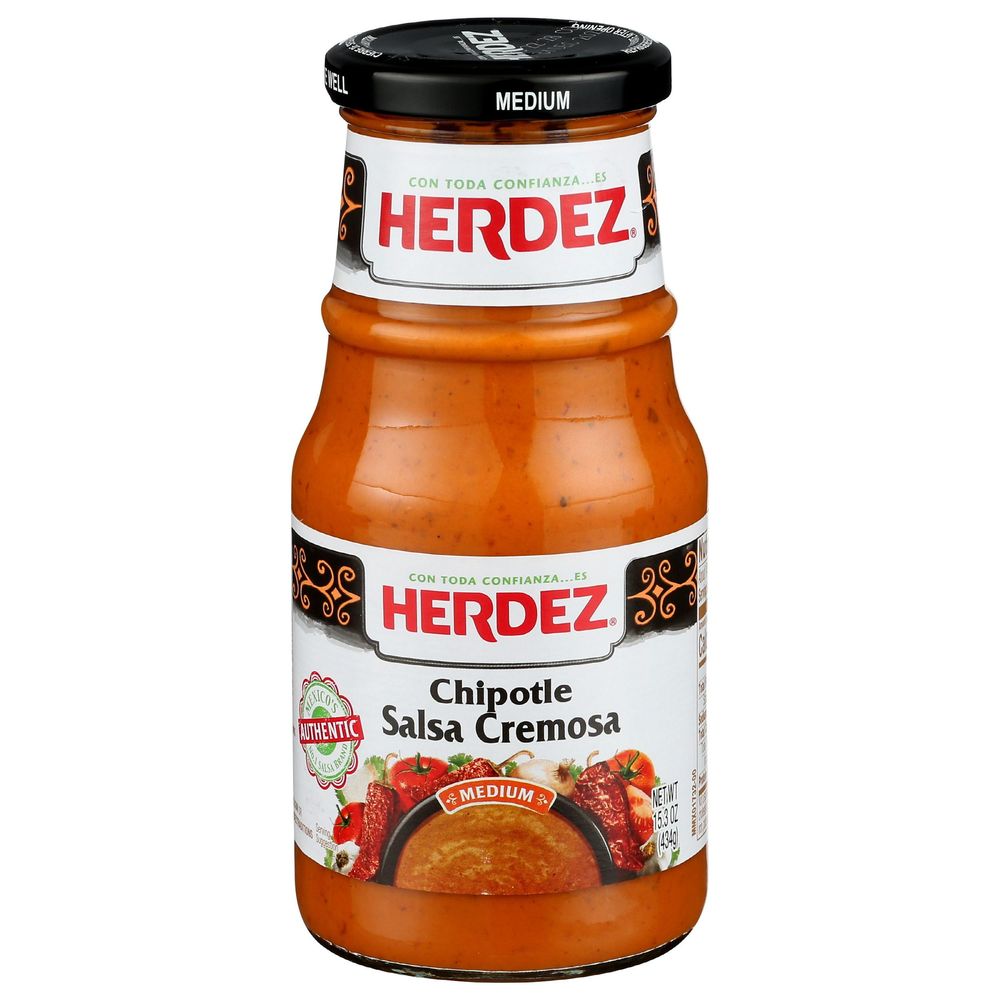 Herdez Medium Chipotle Salsa Cremosa, 15.3 Ounce -- 6 per case