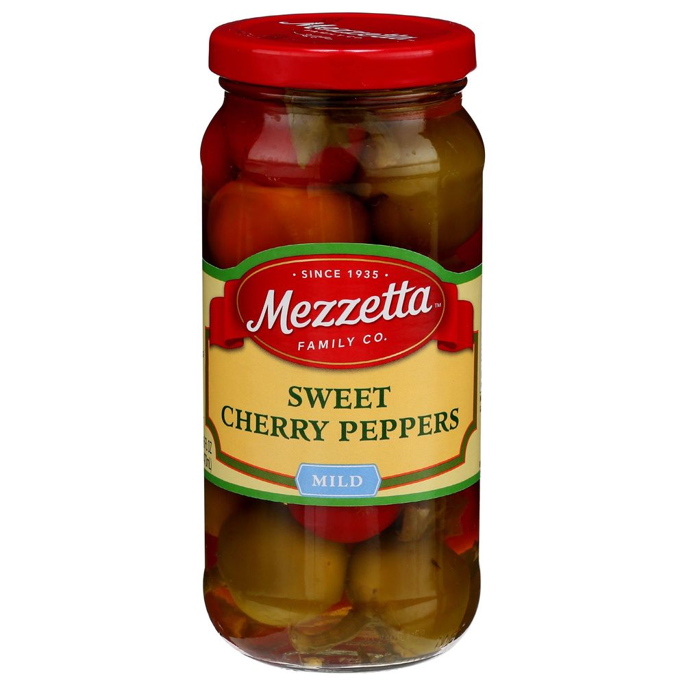 Mezzetta Mild Sweet Cherry Peppers, 16 Ounce -- 6 per case